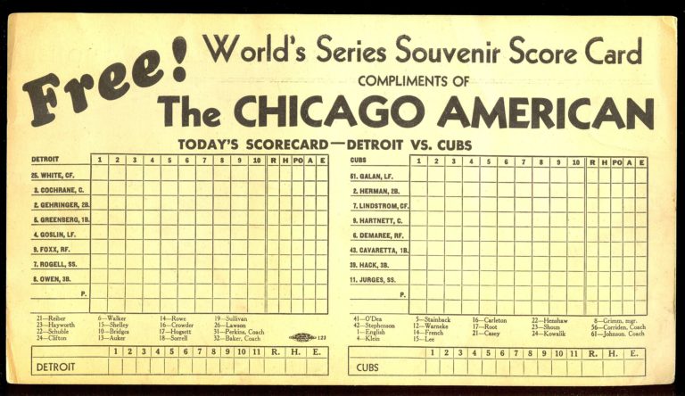 1935 World Series: Tigers vs. Cubs! - Baseball History Comes Alive