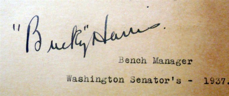 Spotlight on the Hall Of Fame: “Boy Wonder” Bucky Harris - Baseball ...