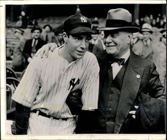 Joe DiMaggio Makes His First Appearance in a Yankee Uniform! - Baseball ...